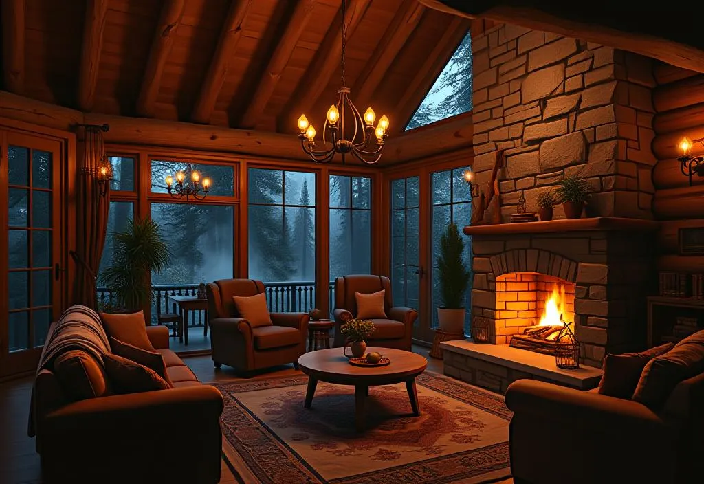 Rustic Living Room Lighting: Create an Inviting Ambient Glow - Decor Angle